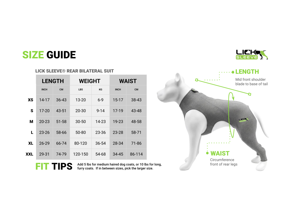 Lick Sleeve® Rear Bilateral Suit